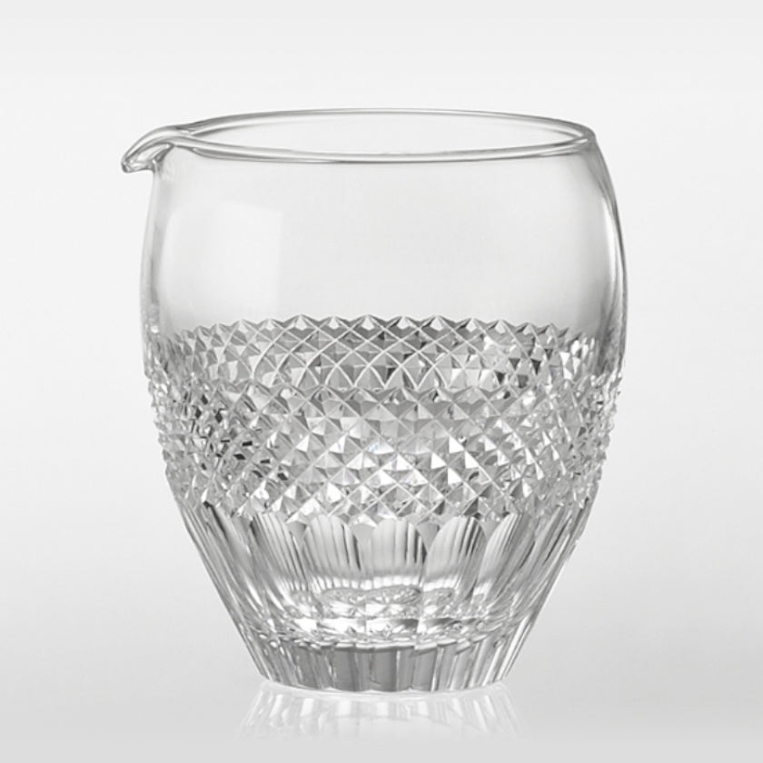 [SAKE BOTTLE] KATAKUCHI FISH SCALES | EDO KIRIKO | KAGAMI CRYSTAL ...