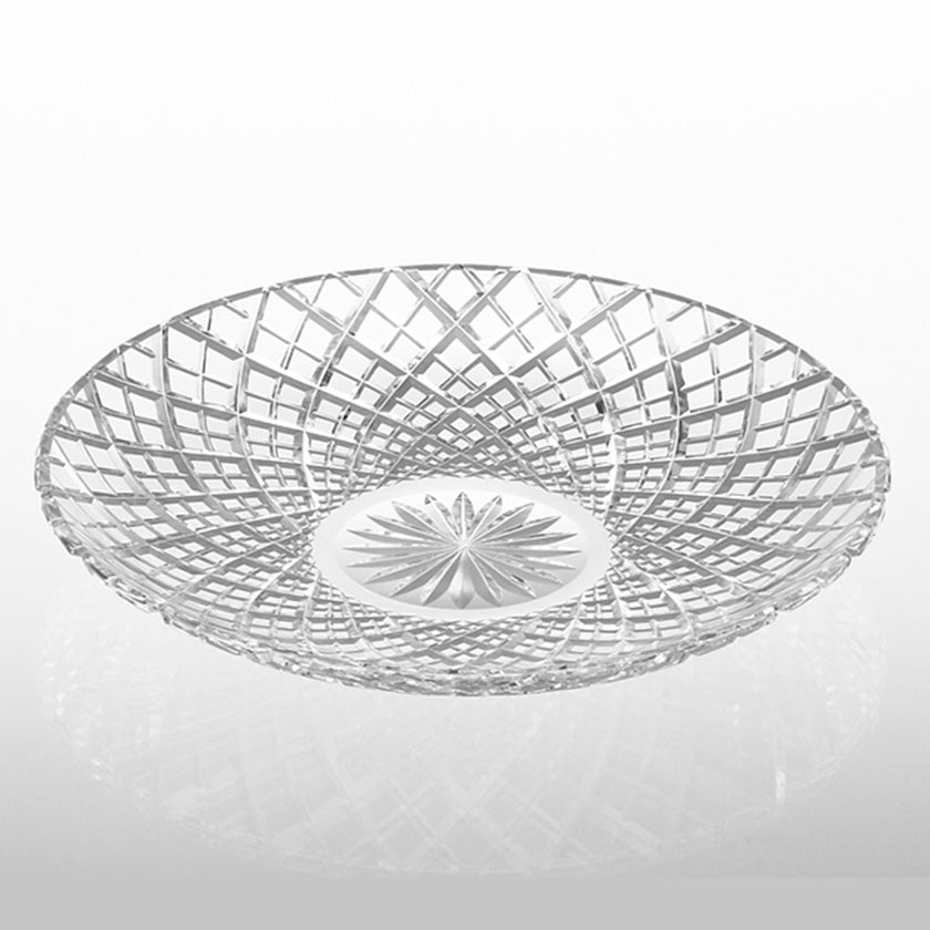 [LARGE PLATE (PLATTER)] LAYERED BAMBOO FENCE (CLEAR) | EDO KIRIKO | KA ...